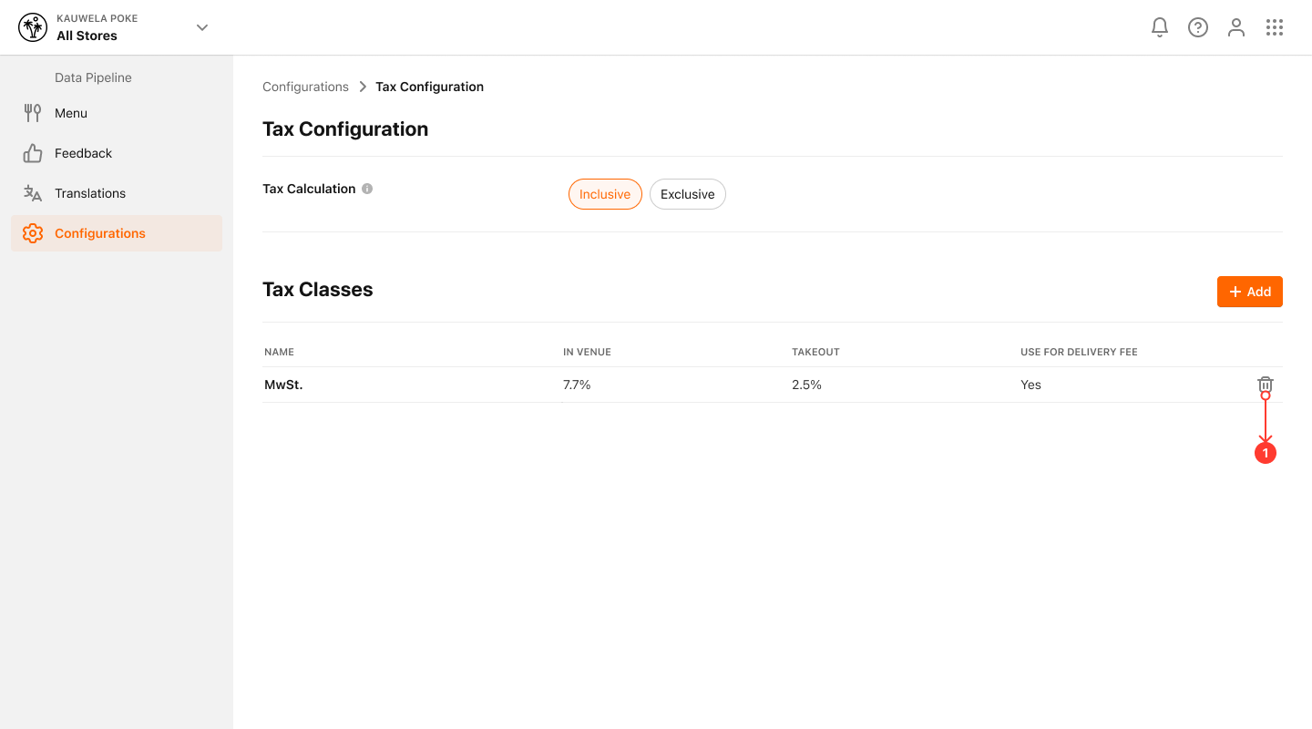 How to delete Tax Rates? – PAR Ordering Knowledge Base