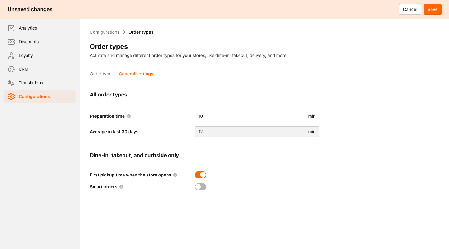 How to change Minimum Preparation Time? – PAR Ordering Knowledge Base
