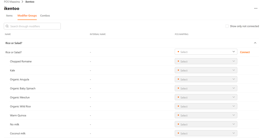 Cómo asignar modificadores y grupos de modificadores al POS – PAR Ordering Base de conocimientos