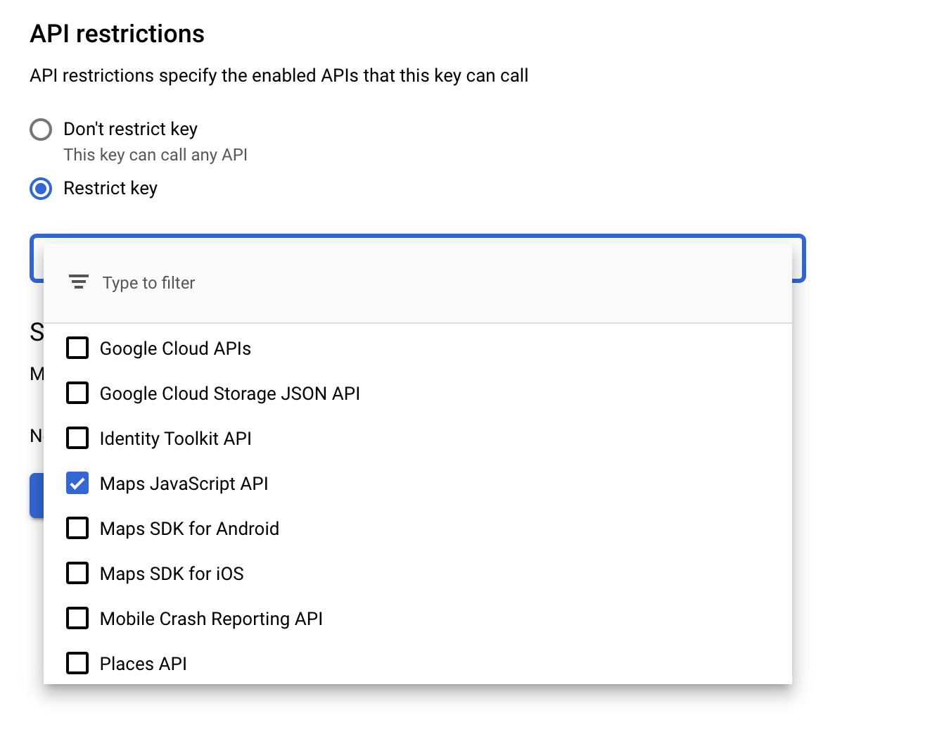 Getting Google Maps API Key PAR MENU Knowledge Base