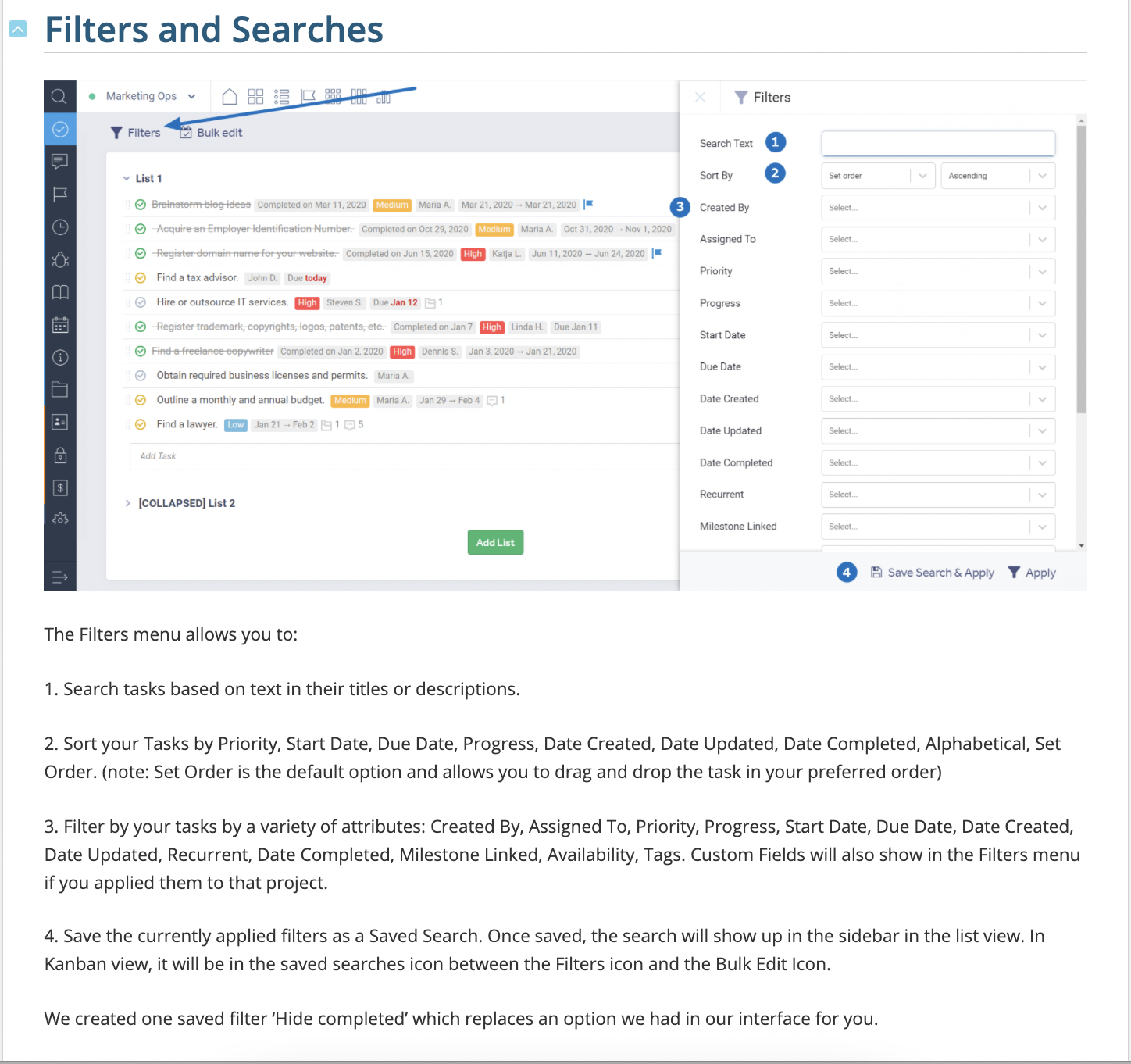 How to manage Tasks? – PAR Ordering Knowledge Base