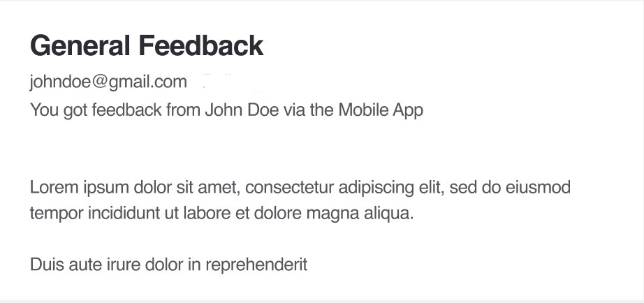 Feedback Emails - Forwarding – PAR MENU Knowledge Base